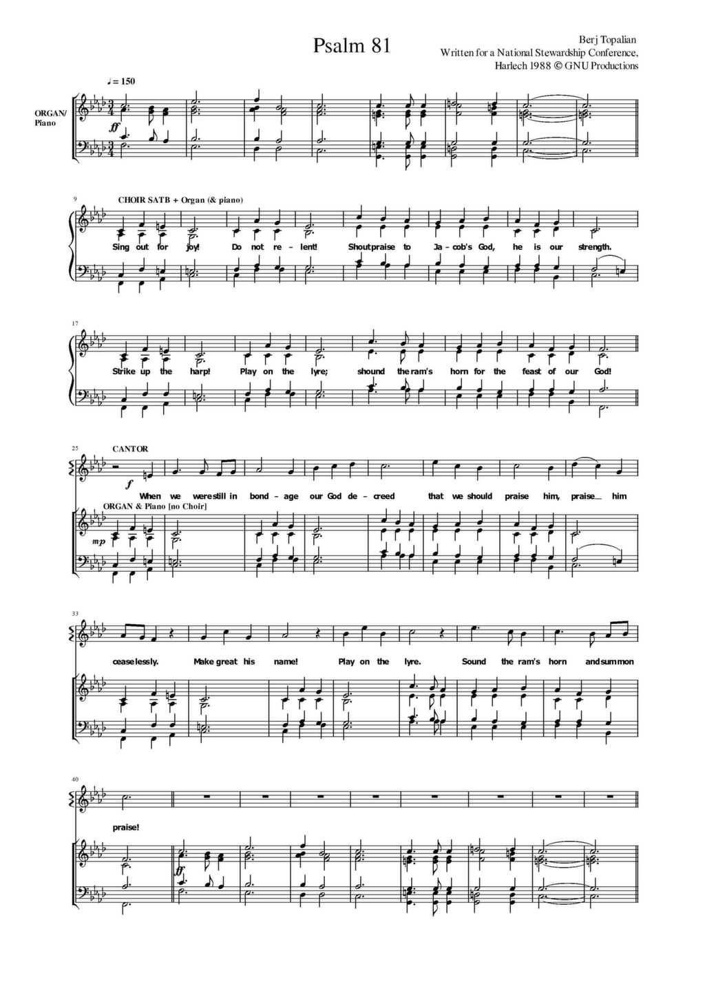 Psalm 81 - GNU Tube